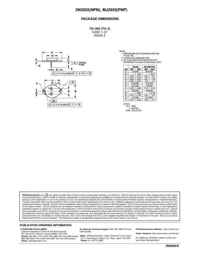 2N3055 technical document page 4