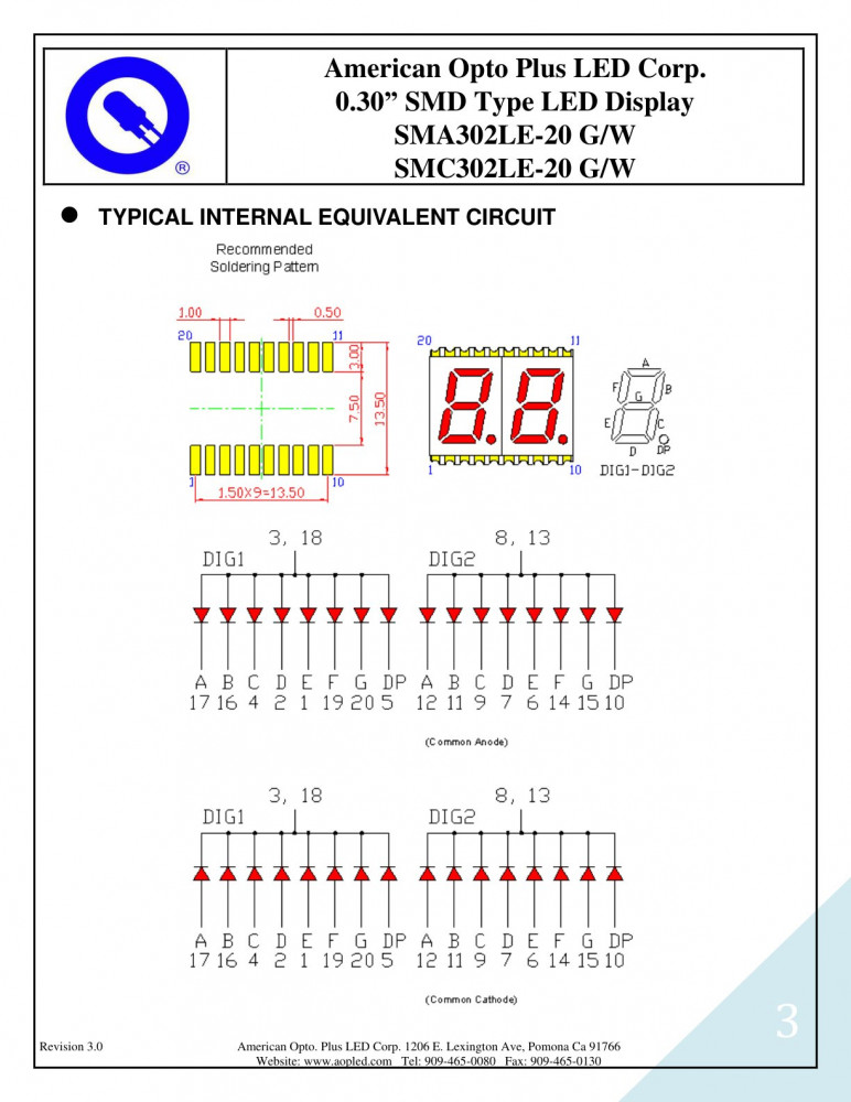 SMC302LE-20 datasheet page 3
