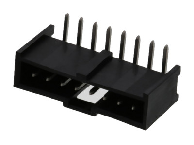 C-Grid III PCB Header, 2.54mm Pitch, Through Hole, Single Row, Right-Angle, Shrouded, 8 Circuits, Tin (Sn) Plating for sale