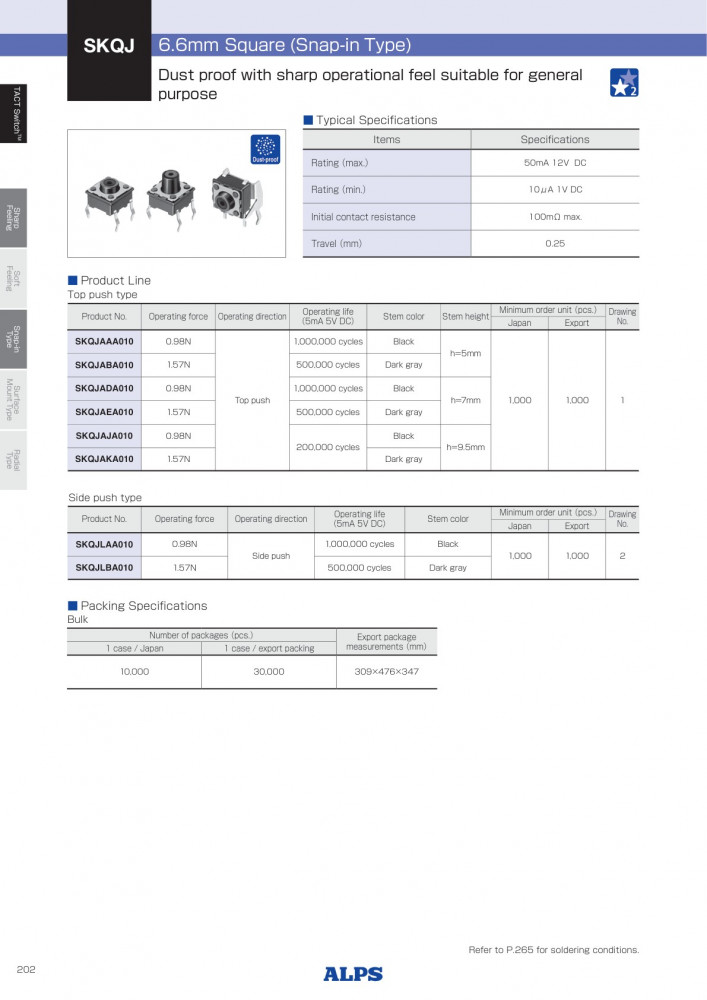 SKQJAAA010 technical document page 1