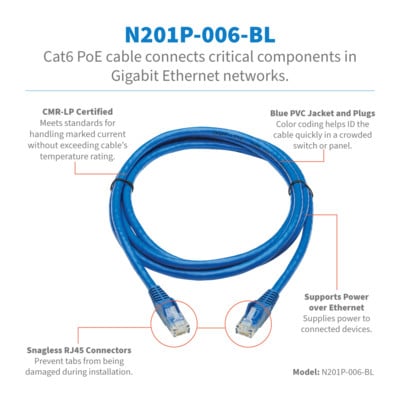 EATON N201P-003-BL Modular Ethernet Cable (RJ45)