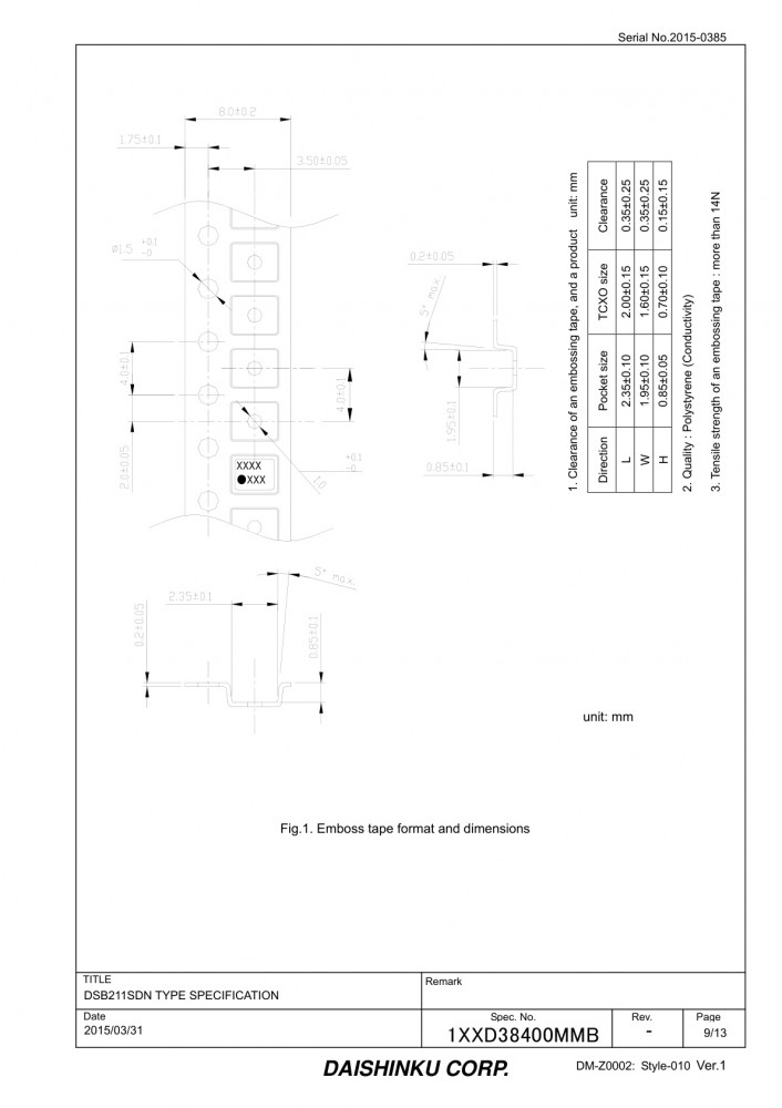 KDS 1XXD38400MMB specification page 10