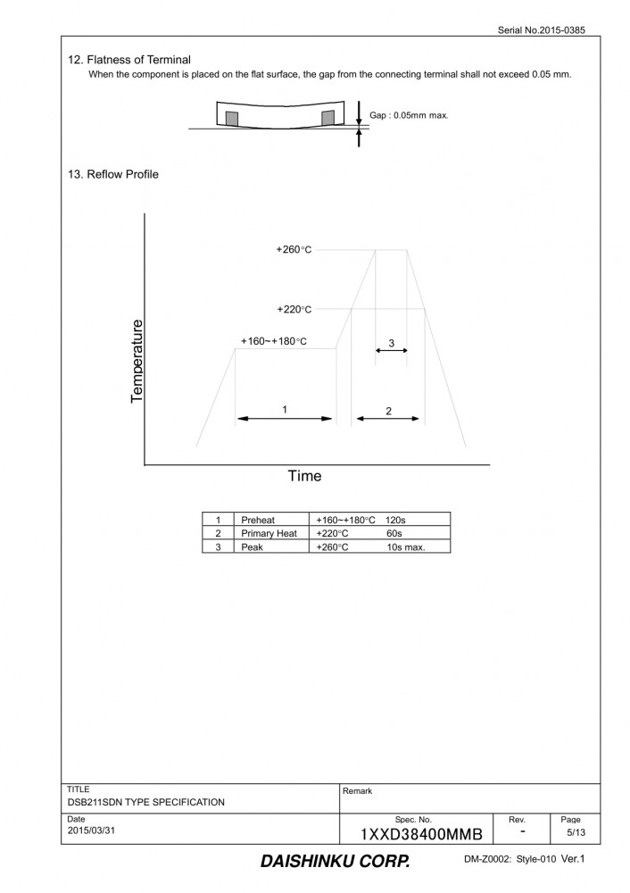 KDS 1XXD38400MMB specification page 6
