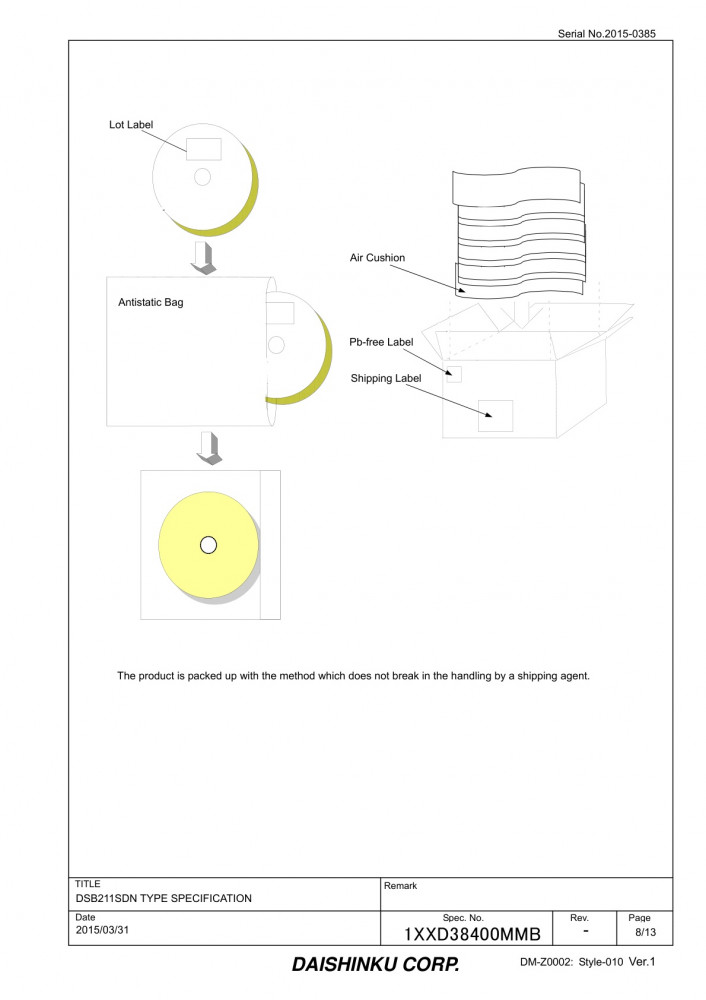KDS 1XXD38400MMB specification page 9