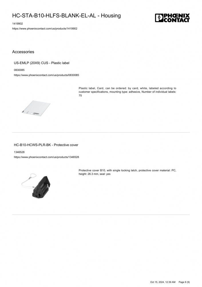 Phoenix Contact 1419902 technical document page 8