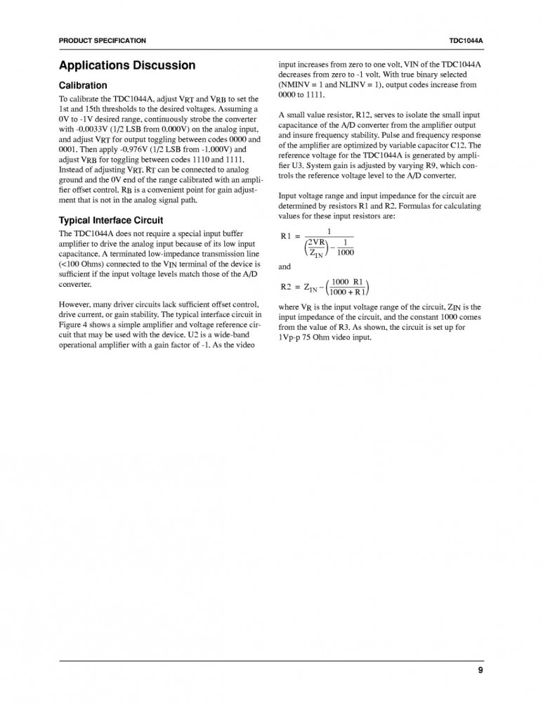 TDC1044AN9C datasheet page 10