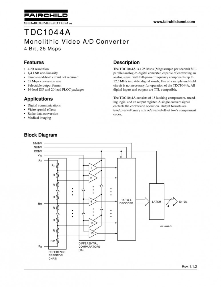 TDC1044AN9C datasheet page 2