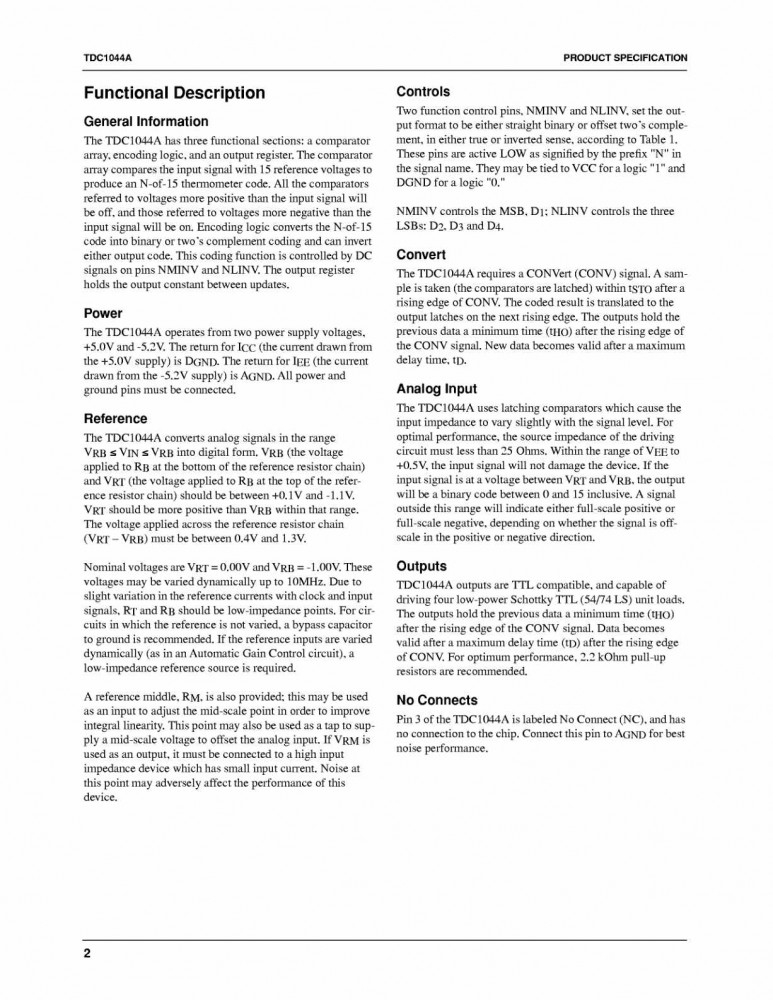 TDC1044AN9C datasheet page 3