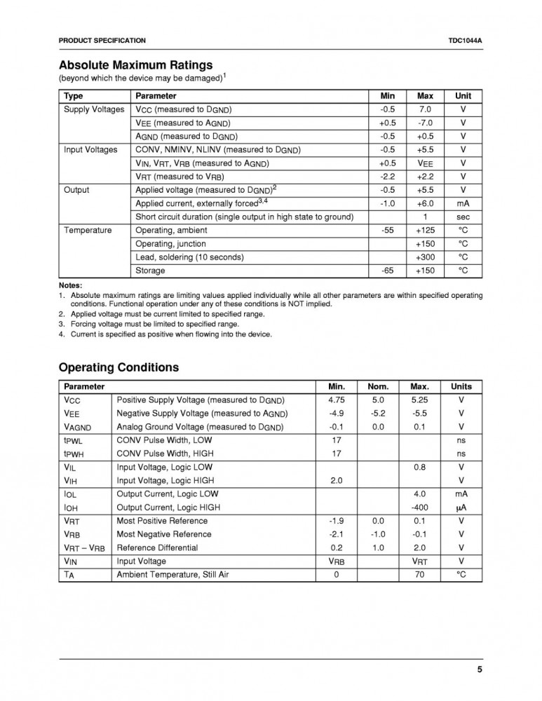 TDC1044AN9C datasheet page 6