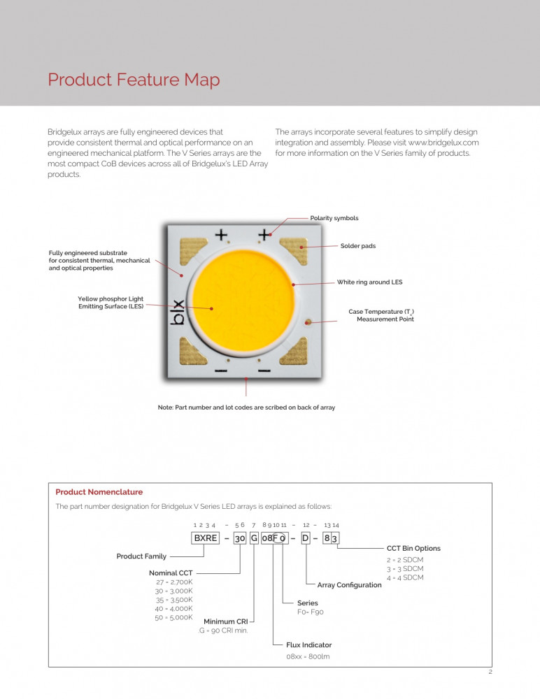 Bridgelux V8 Fgo datasheet page 4