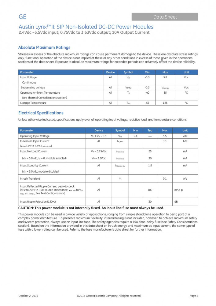 ATH010A0X3 datasheet page 2