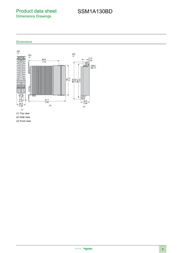 SSM1A130BD technical document page 3