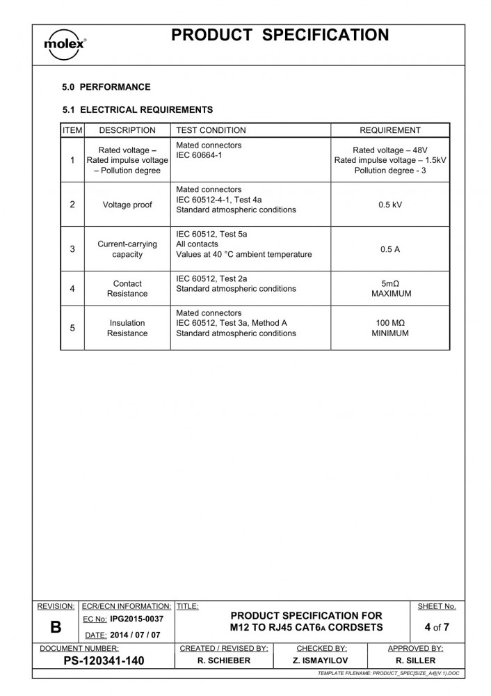 Product specification page 4