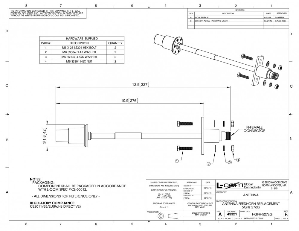 L-com HGFH-527EG technical document page