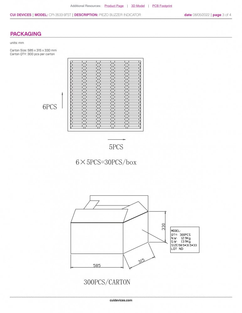 CPI-3533-97ST datasheet page 3