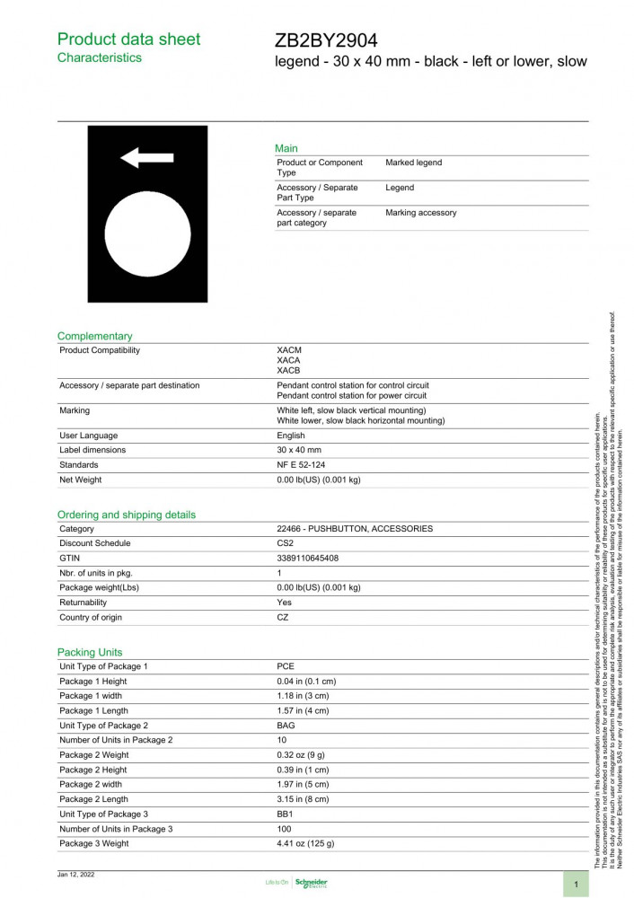 ZB2BY2904 technical document page 1