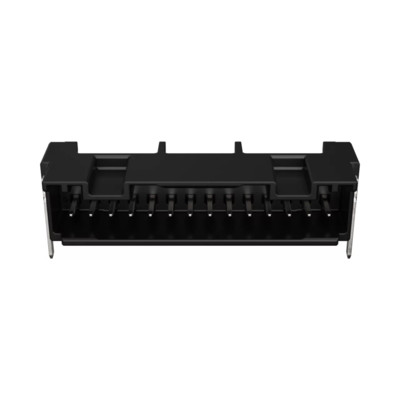 Micro-One Wire-to-Board Header, Right Angle, 2.00mm Pitch, Single Row, Glow-Wire Capable, Through Hole, 14 Circuits, Tin-Bismuth Plating, Black for sale