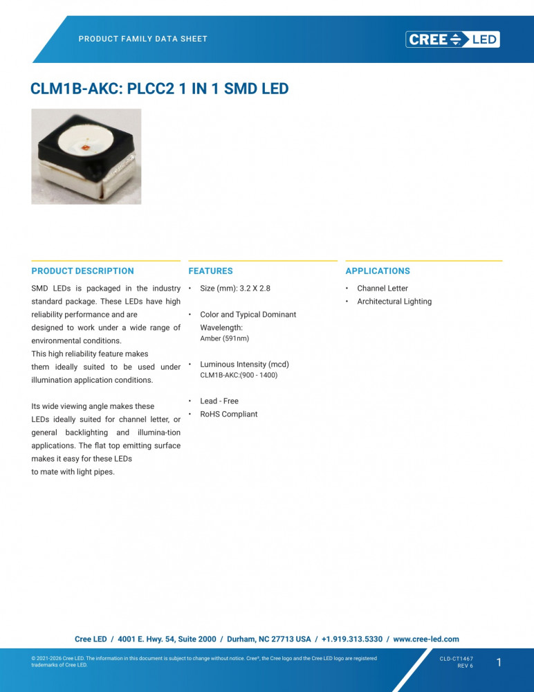 CLM1B-AKC datasheet page 1