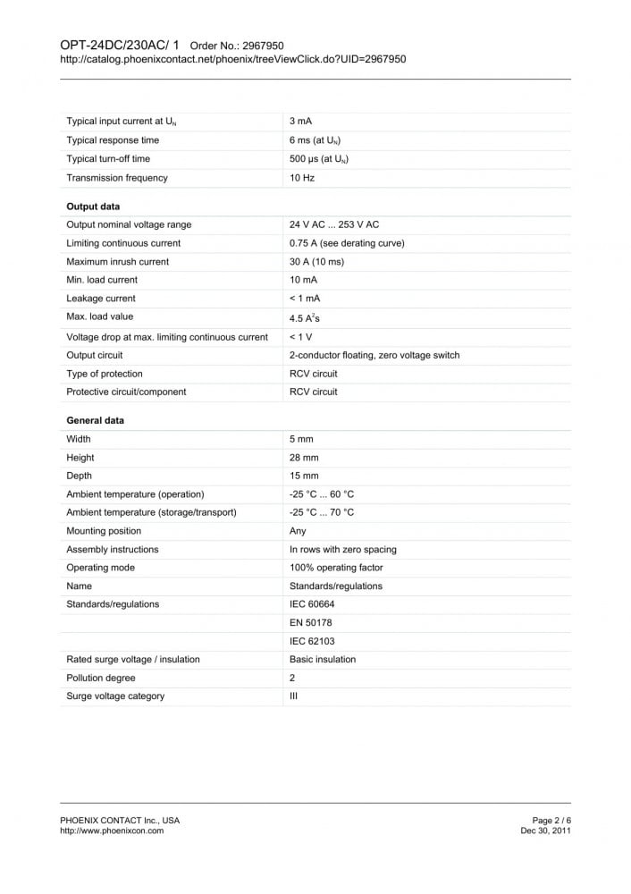 Phoenix Contact 2967950 documentation page 2