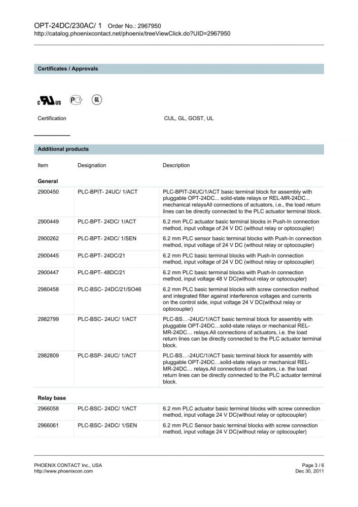 Phoenix Contact 2967950 documentation page 3