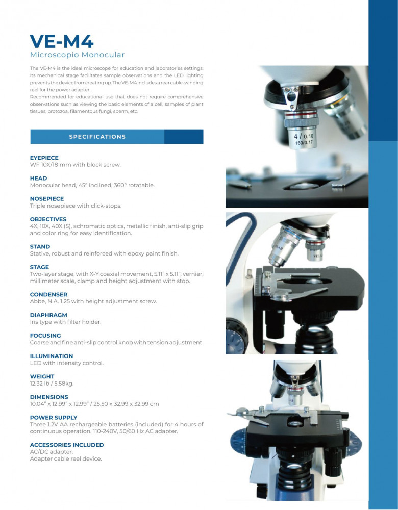 VE-M4 product document page 2