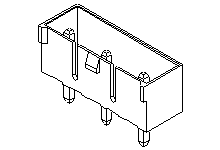 7.92mm Pitch Header, Vertical, Positive Lock, Shrouded, 4 Circuits, White, PA Polyamide (Nylon) 6/6, Glass-filled for sale
