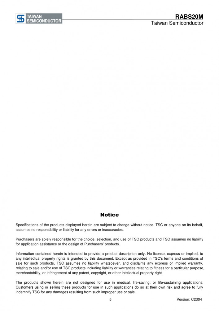RABS20M datasheet page 5