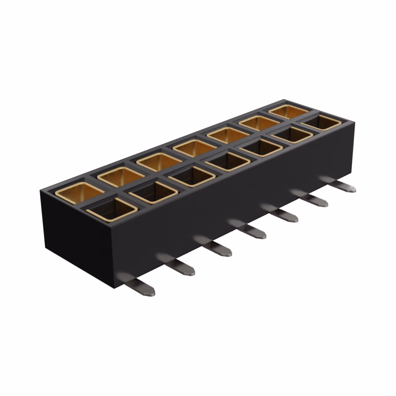 2.00mm Pitch Milli-Grid Receptacle, Side Entry, Through Hole, 0.05µm Gold (Au) Plating, 32 Circuits, Tube, Lead-Free