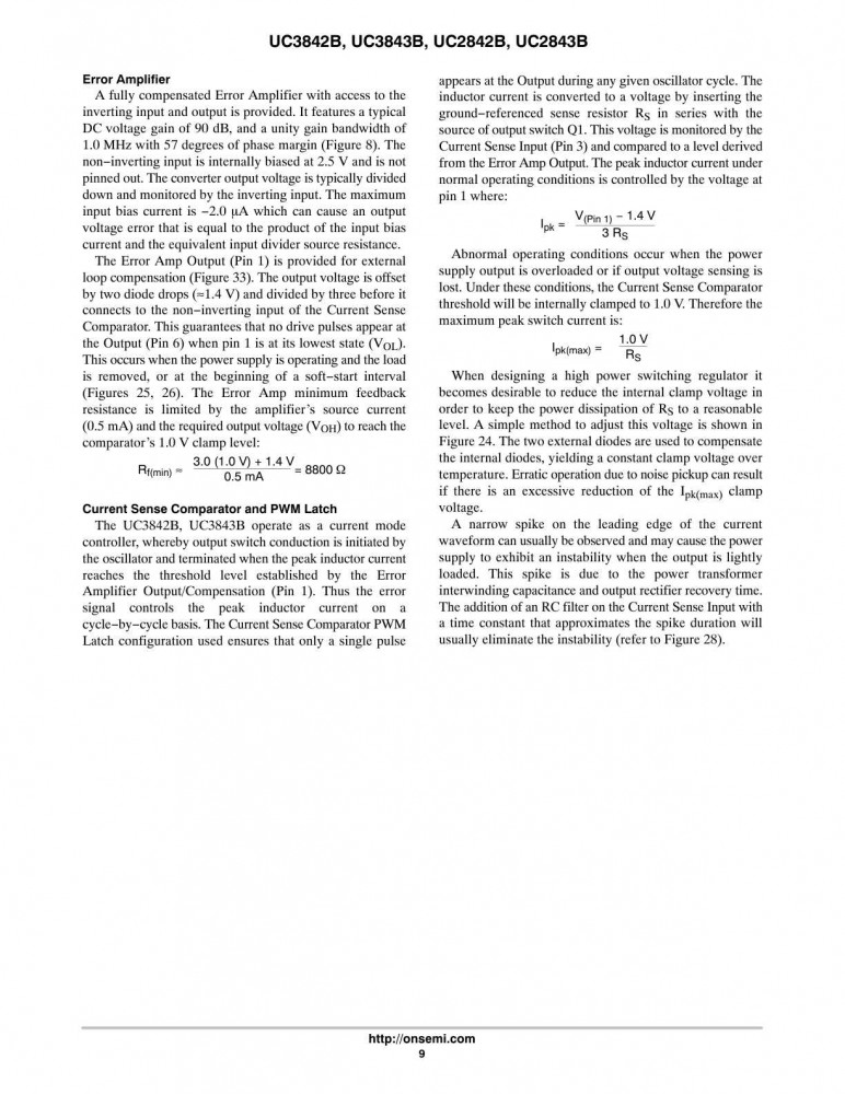 UC3843B datasheet page 9