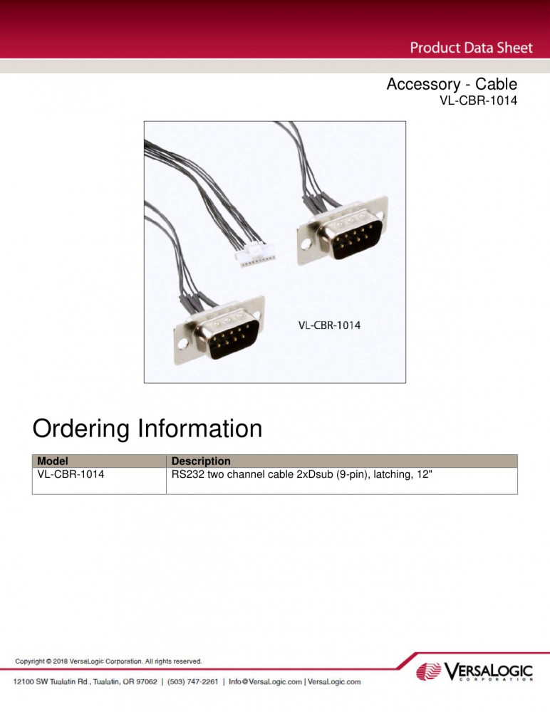 VL-CBR-1014 product documentation image