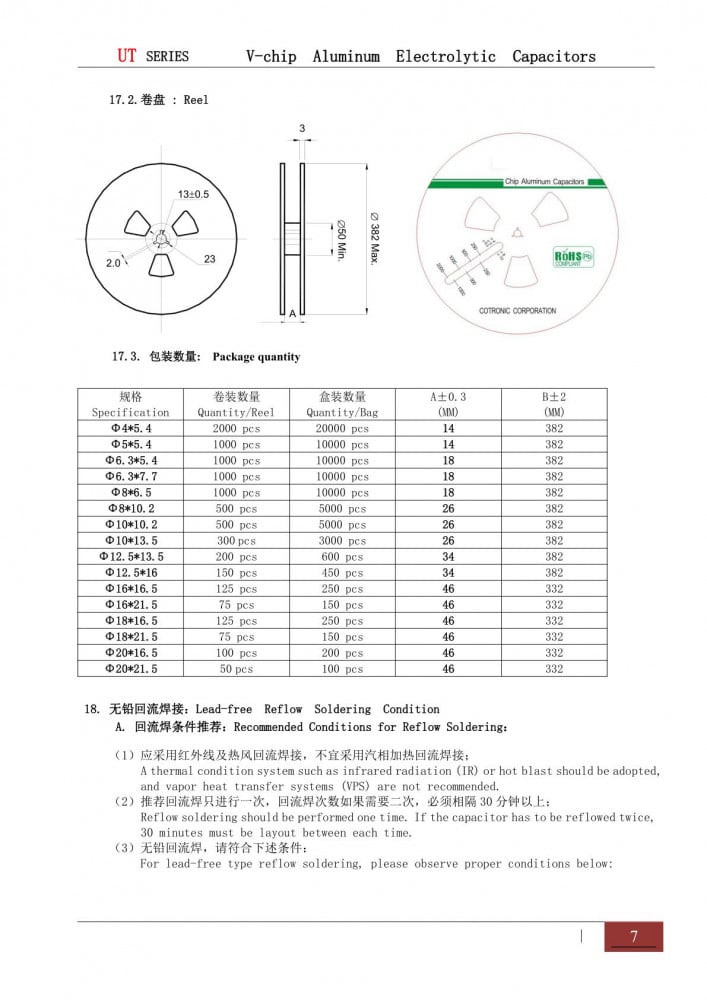 Chengx UT Series datasheet page 7