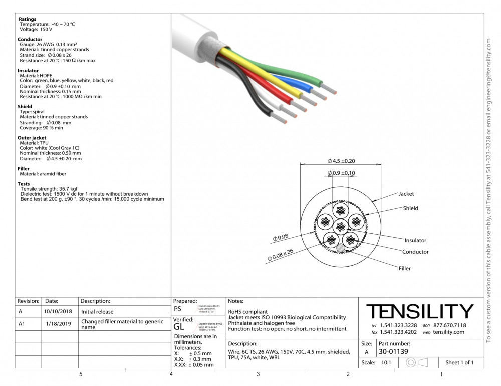 Technical drawing image for Tensility International part 30-01139