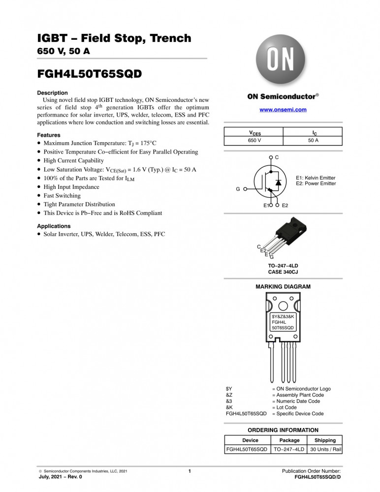 FGH4L50T65SQD datasheet page 2