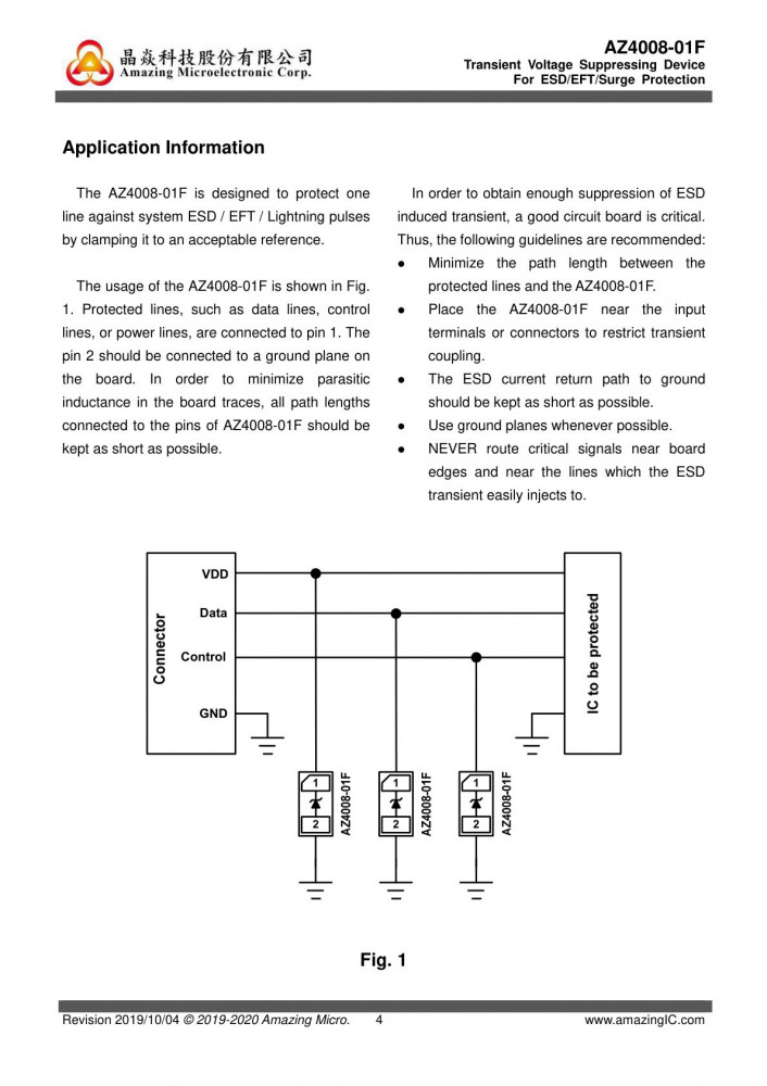 AZ4008-01F datasheet page 4