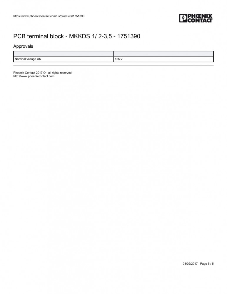 Phoenix Contact 1751390 technical document page 5