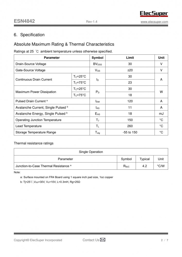 ESN4842 datasheet page 2