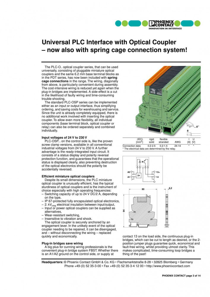 Phoenix Contact 2966485 technical document page 3