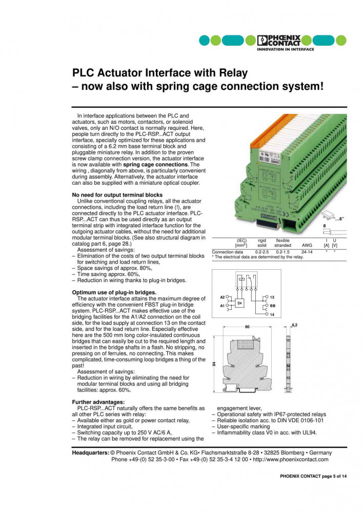 Phoenix Contact 2966485 technical document page 5