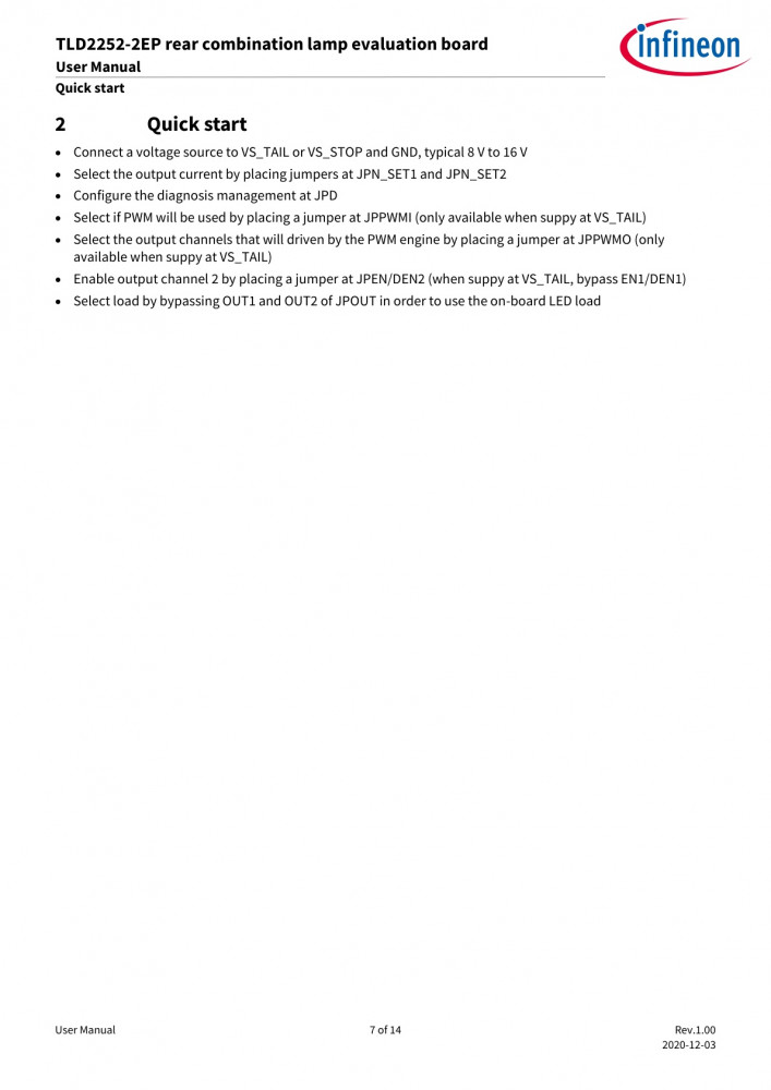 TLD2252-2EP evaluation board manual page 7