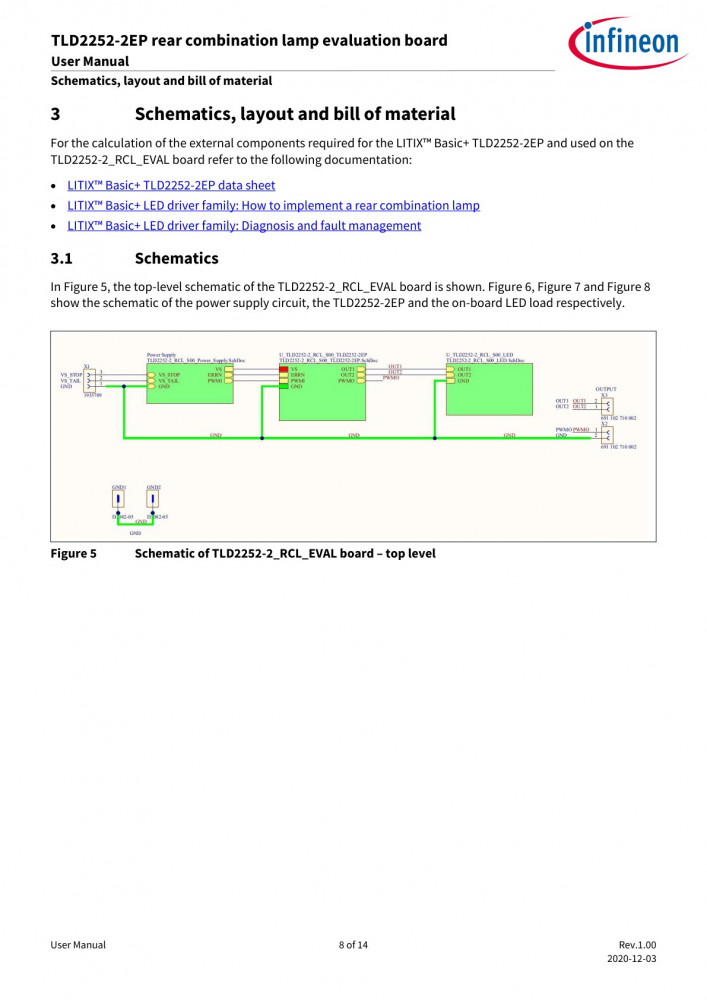 TLD2252-2EP evaluation board manual page 8