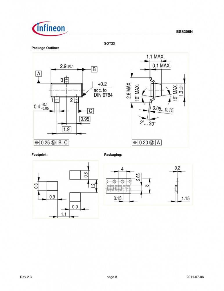 BSS306NH6327 datasheet page 8