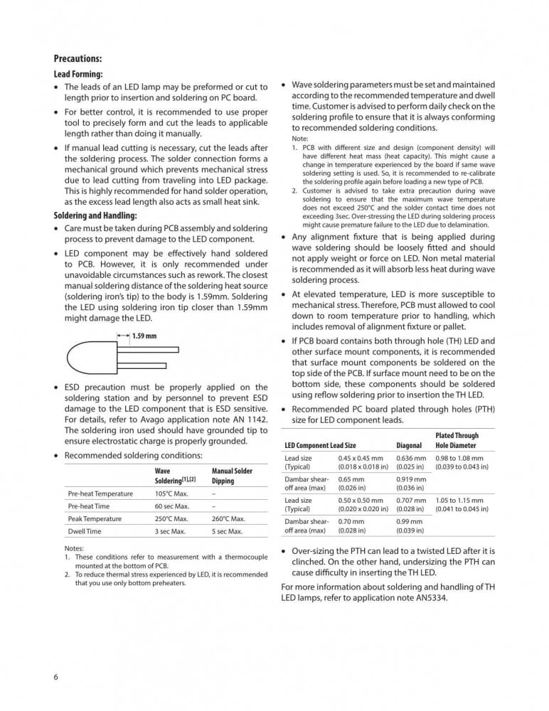 HLMP-KB45-A0000 datasheet page 6