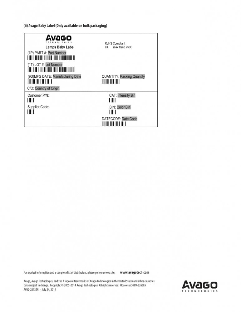 HLMP-KB45-A0000 datasheet page 8
