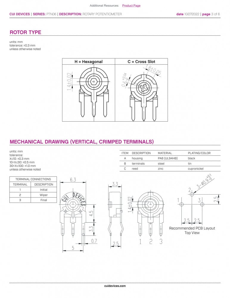 PTN06 technical document page 3