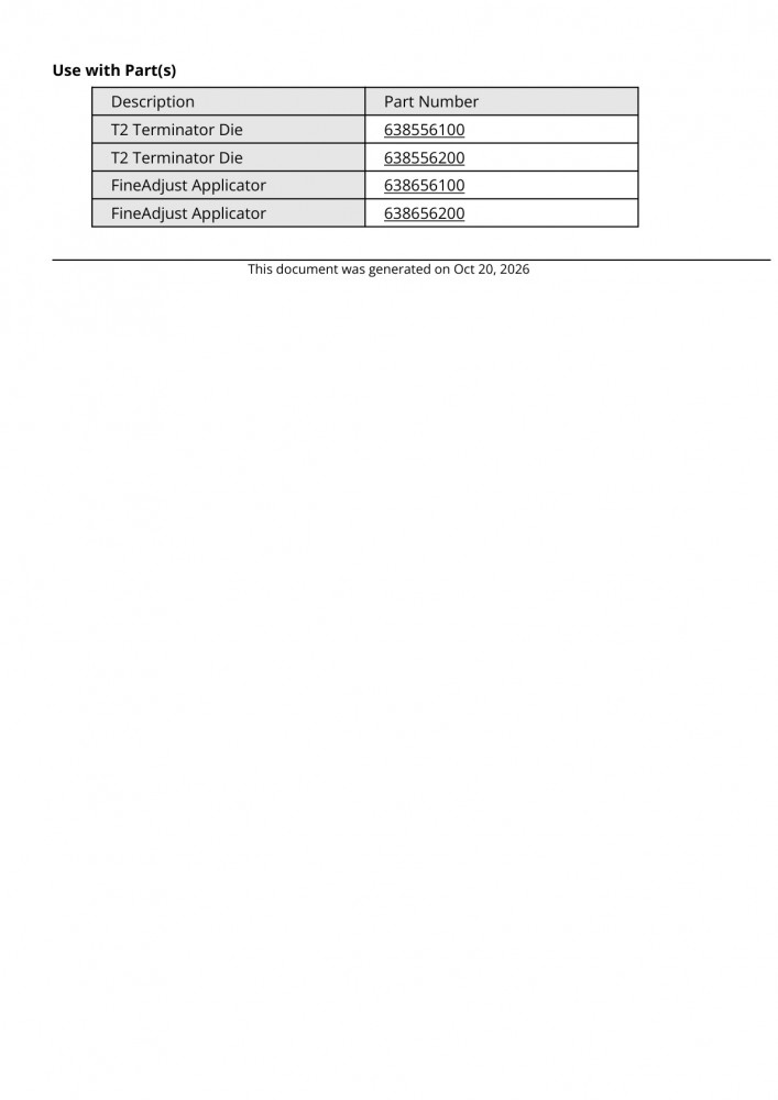 Tooling document page 3 for Molex 634453440