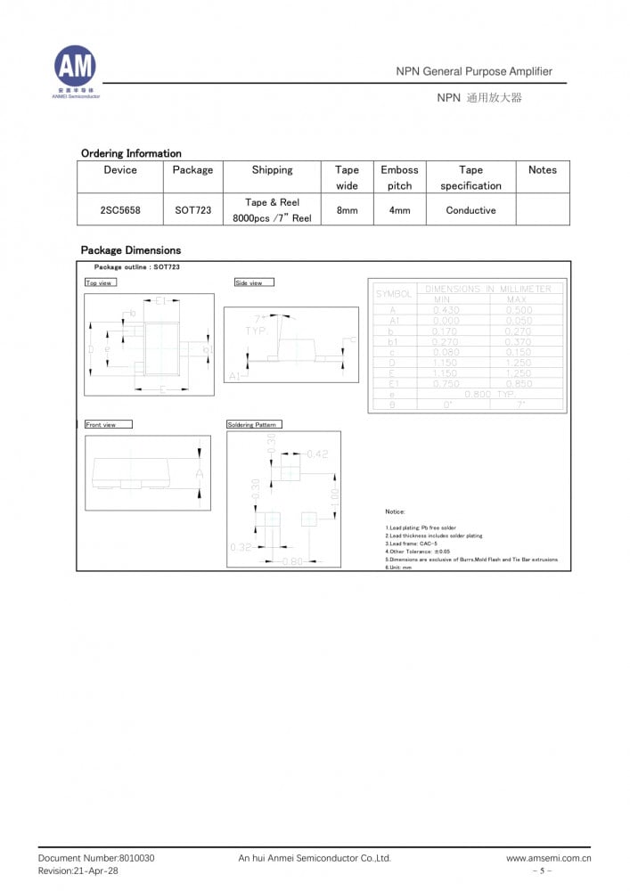 2SC5658 datasheet page 5