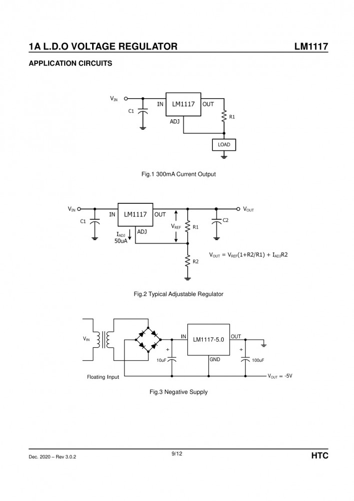LM1117 datasheet page 9