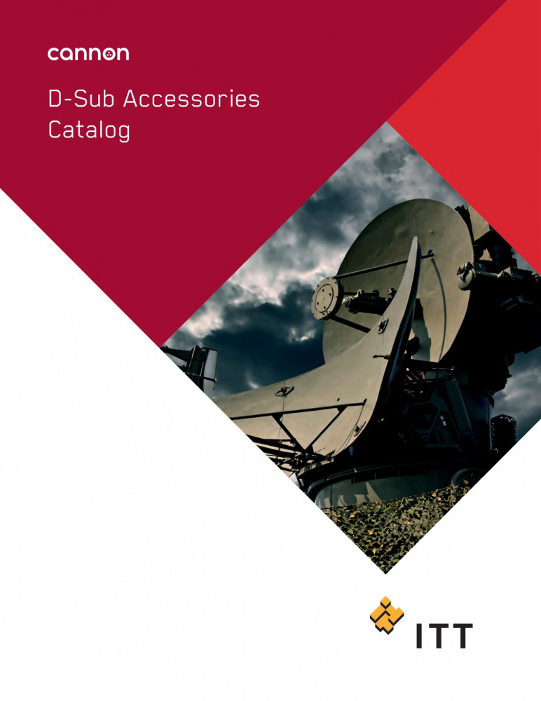 ITT CANNON D-Sub accessory catalog page 1