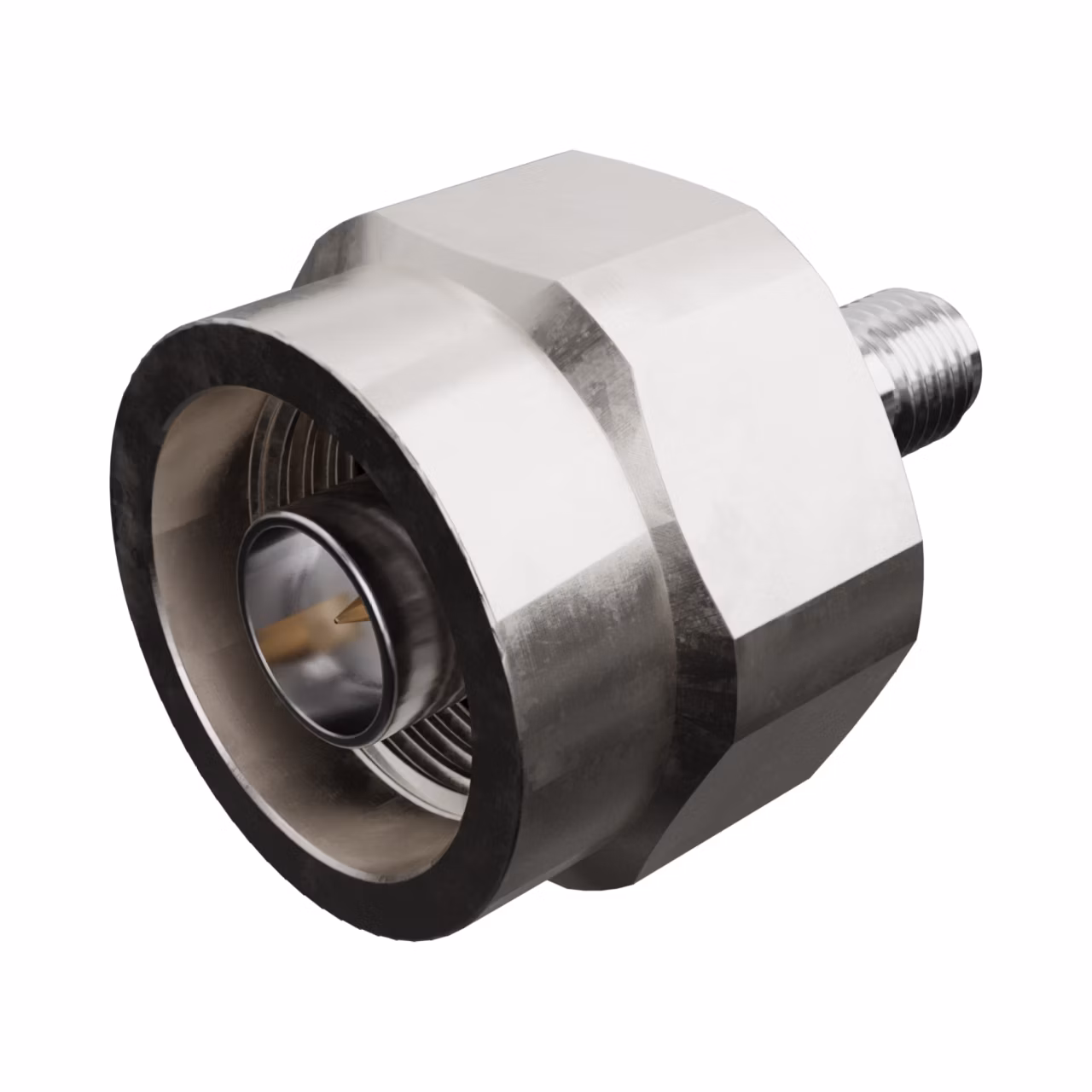 N Plug-to-SMA Jack, Between-Series Adapter, One Piece Per Bag, 50 Ohms for sale