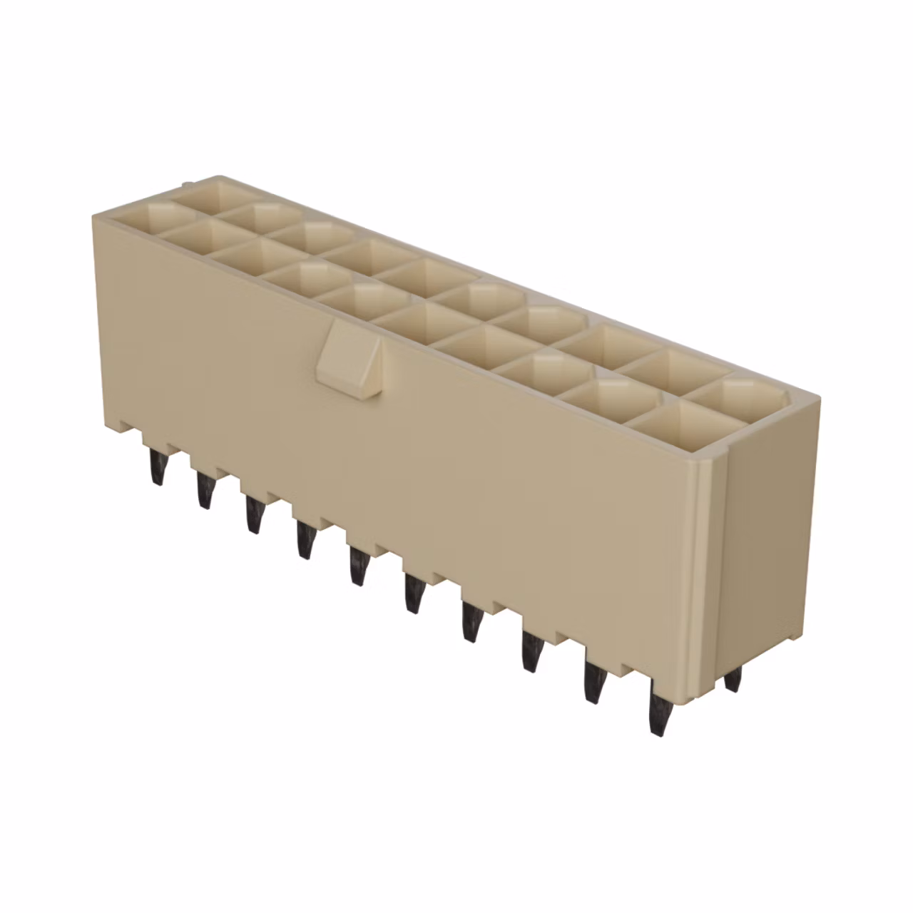 Mini-Fit Plus Header, Dual Row, Vertical, 20 Circuits, without Snap-in Plastic Peg PCB Lock, Nylon 6/6, UL 94V-0, Gold (Au) Plating for sale
